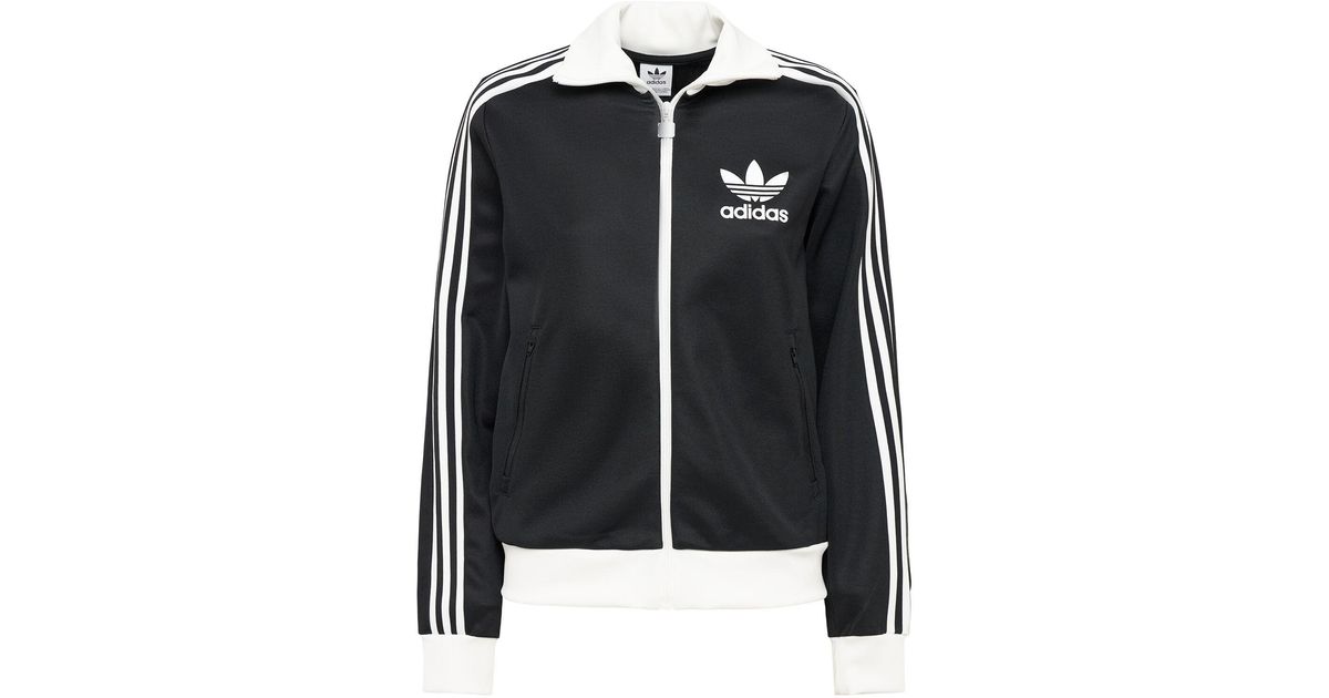 adidas Originals Classic Firebird Tech Track Jacket in Black | Lyst