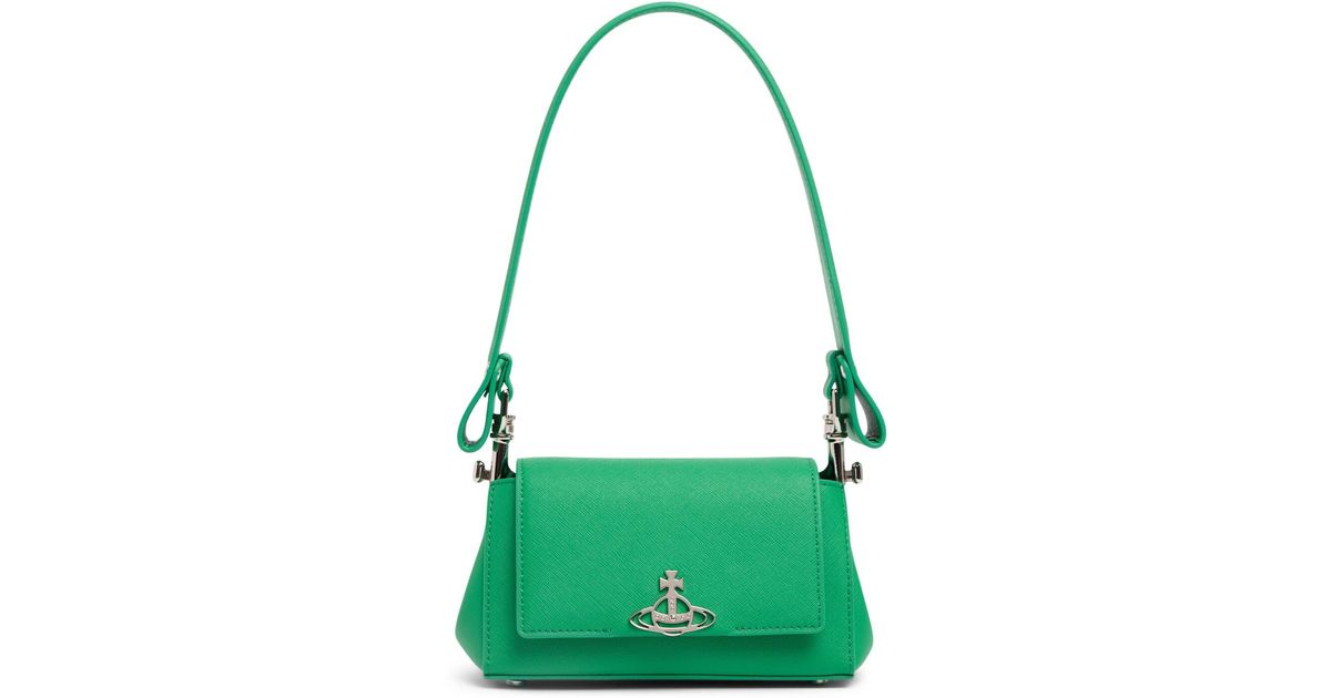 Vivienne Westwood Small Hazel Re-vegan Shoulder Bag in Green | Lyst UK