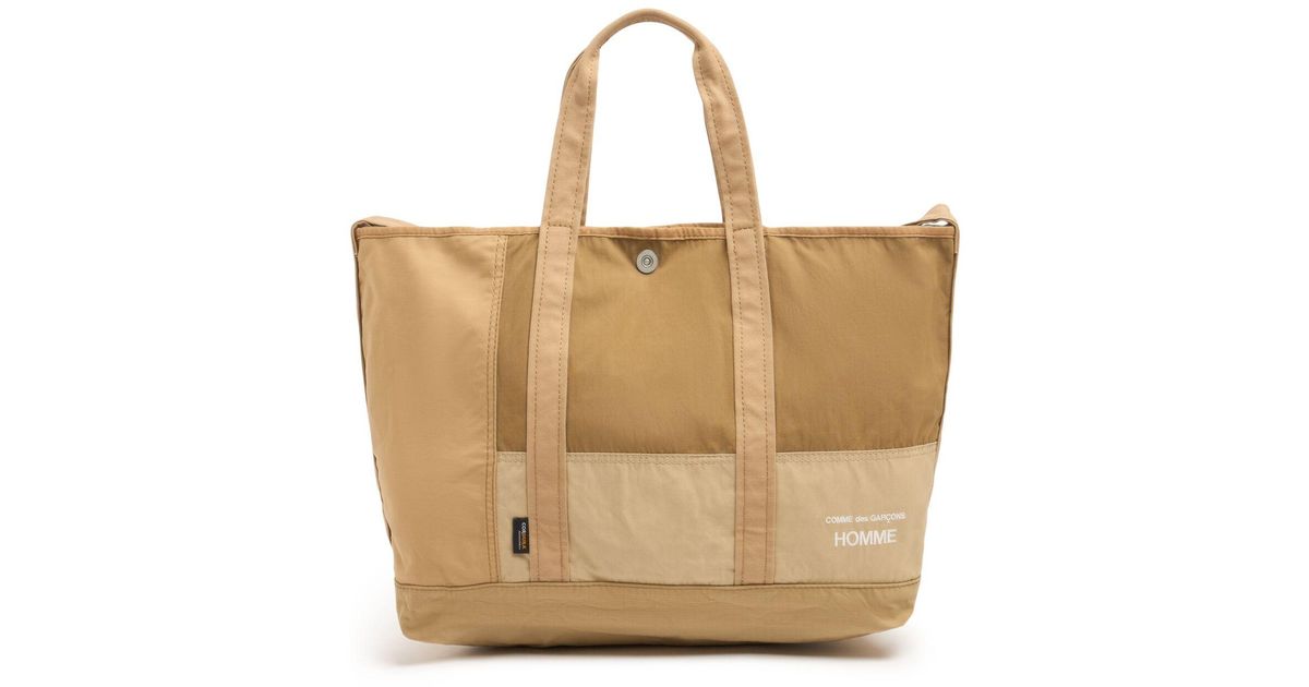 Comme des Garçons Cotton Cdg Homme Logo Crossbody Bag Unique in Natural ...