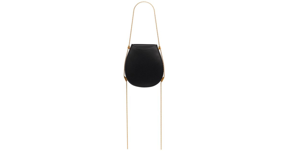 Neous Mini Satin Top-Handle Bag in Black | Lyst