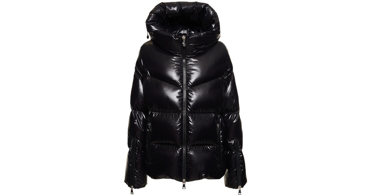 Moncler Huppe Short Down Jacket in Black | Lyst
