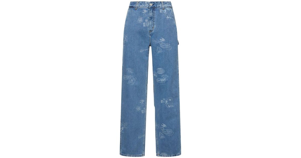 Carhartt W' Maitland Stamp Denim Jeans in Blue | Lyst