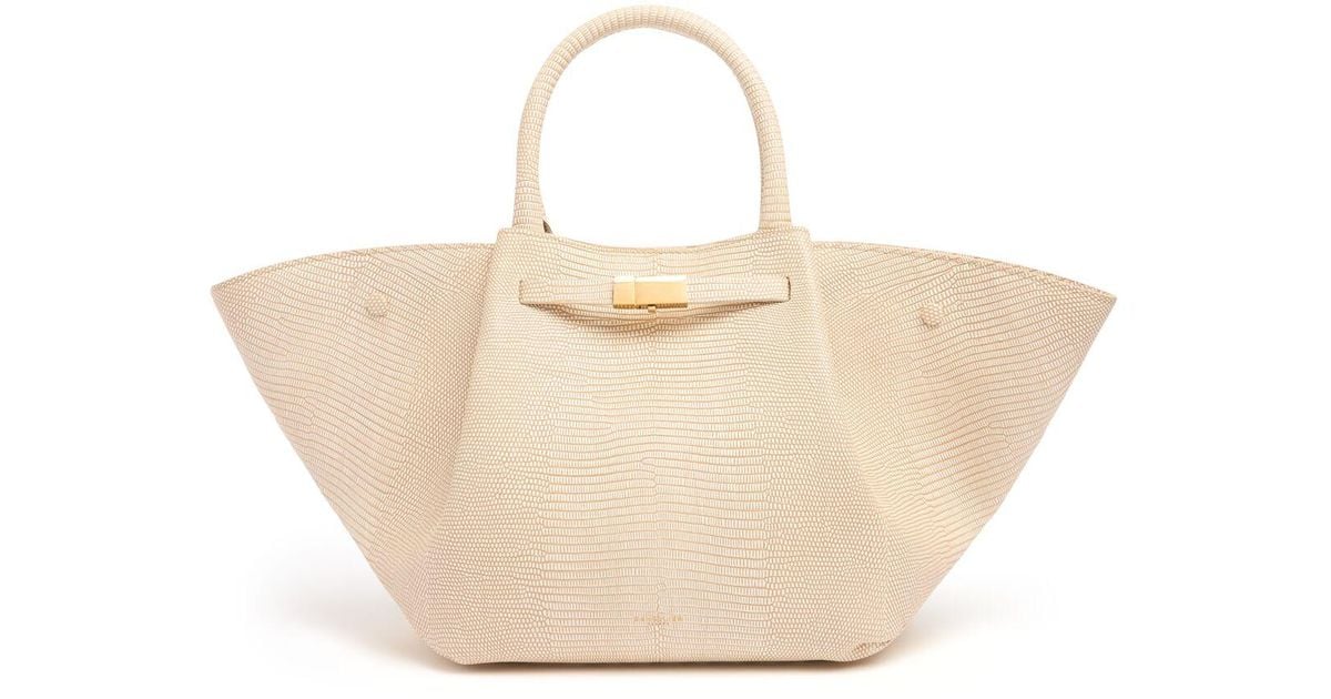 DeMellier London The Midi New York Embossed Leather Bag in Natural | Lyst