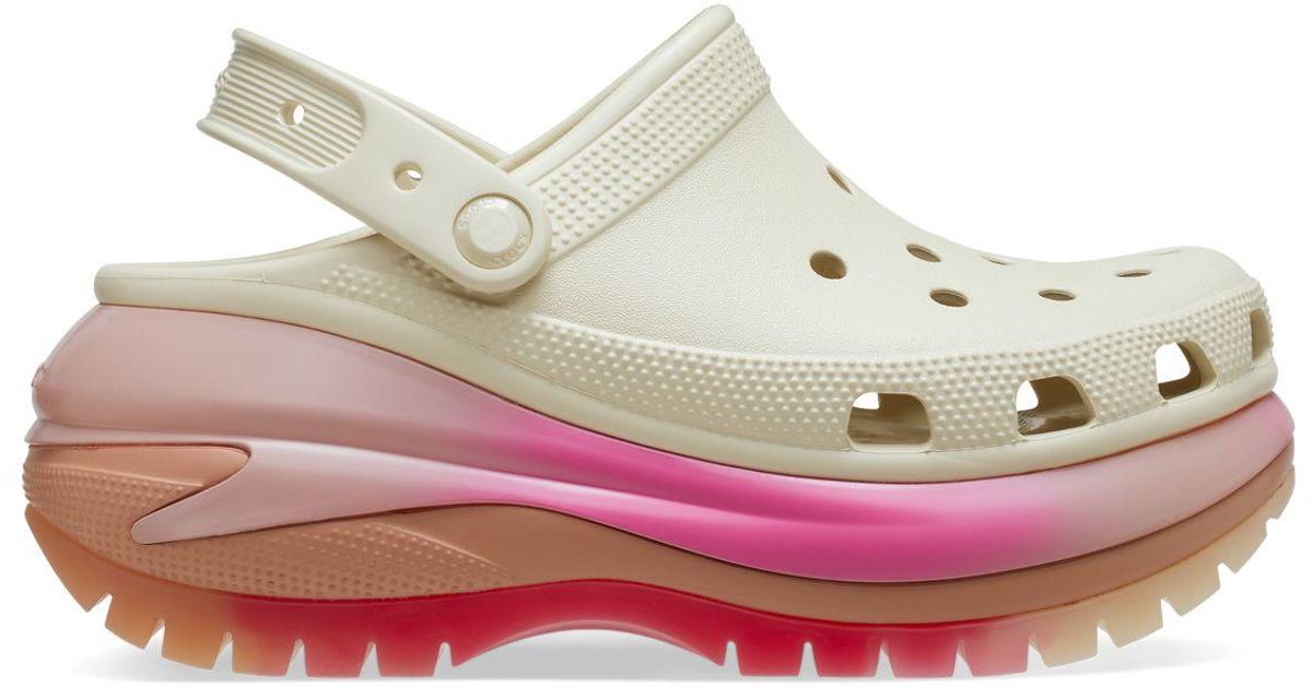 Crocs™ Classic Mega Crush Color Dip Clog in Natural | Lyst UK