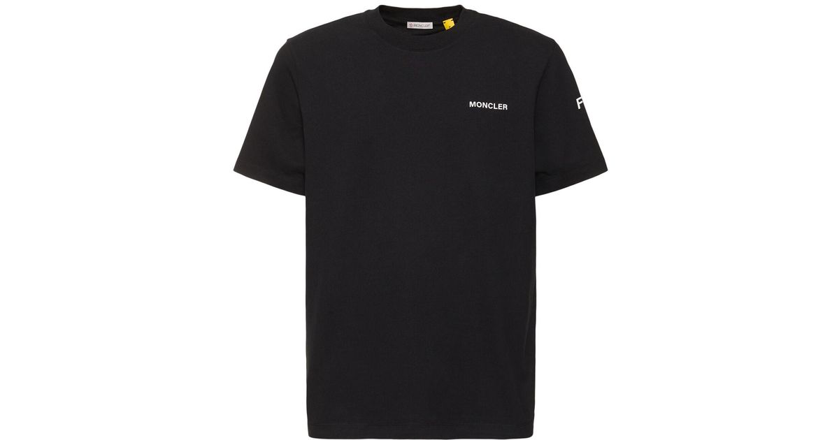 Moncler Genius Moncler X Frgmt Maxi Logo T-shirt in Black for Men | Lyst UK