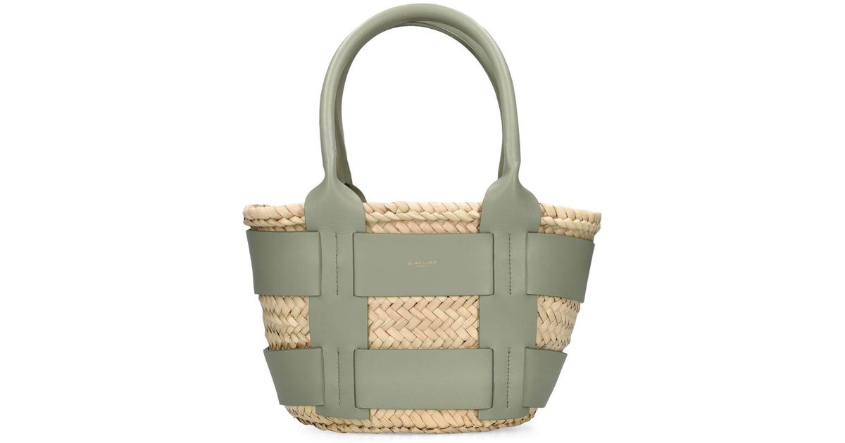 DeMellier London Mini Santorini Raffia Tote Bag | Lyst UK