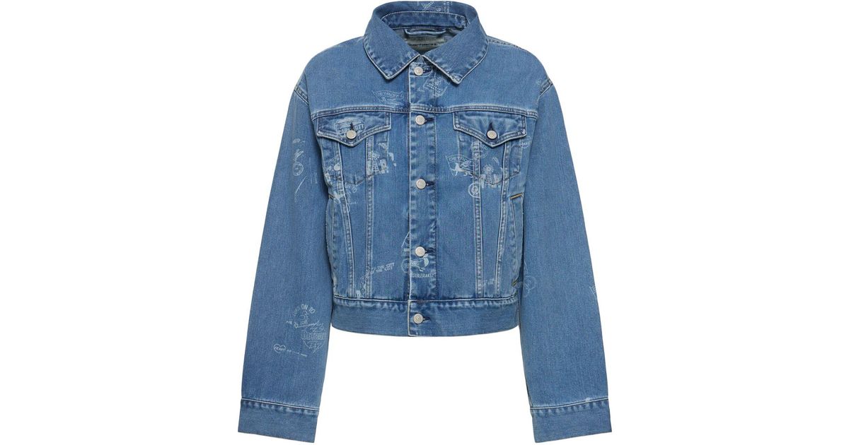 Carhartt Maitland Stamp Denim Jacket in Blue | Lyst
