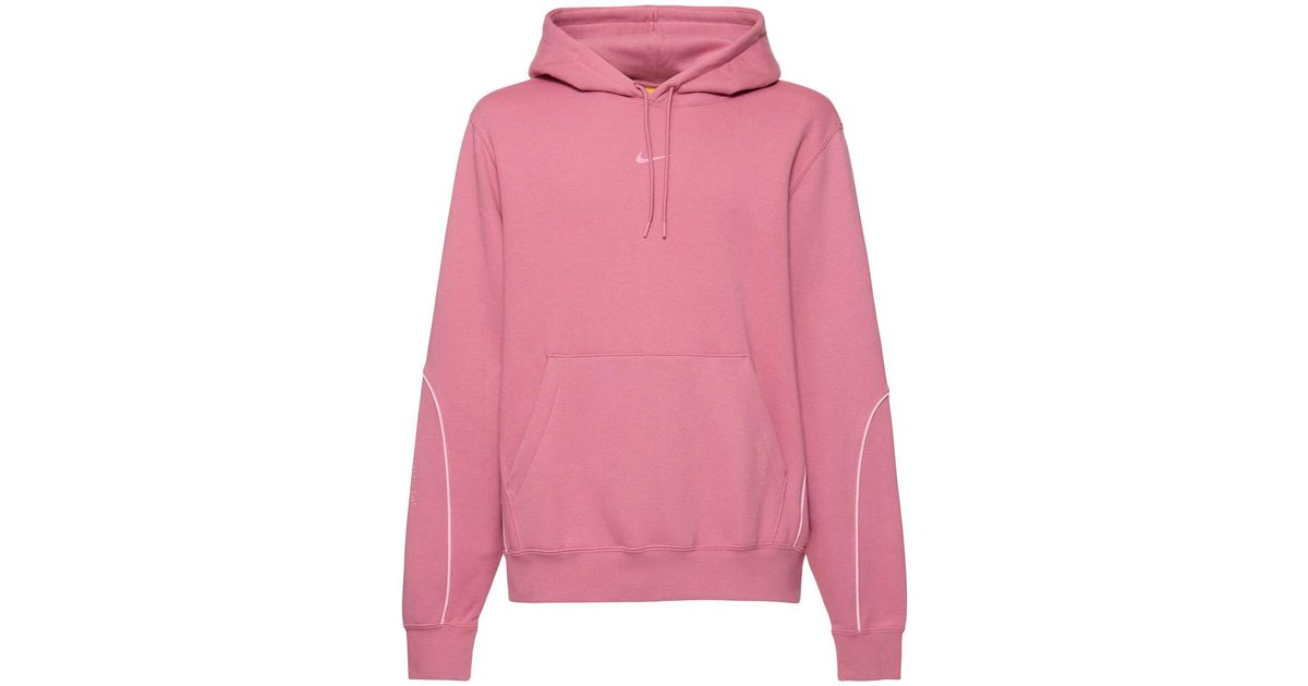 Nike Nocta Fleece Hoodie in Pink for Men | Lyst