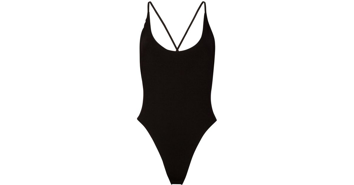 DOS GARDENIAS Vicious Econyl One Piece Swimsuit in Black - Lyst
