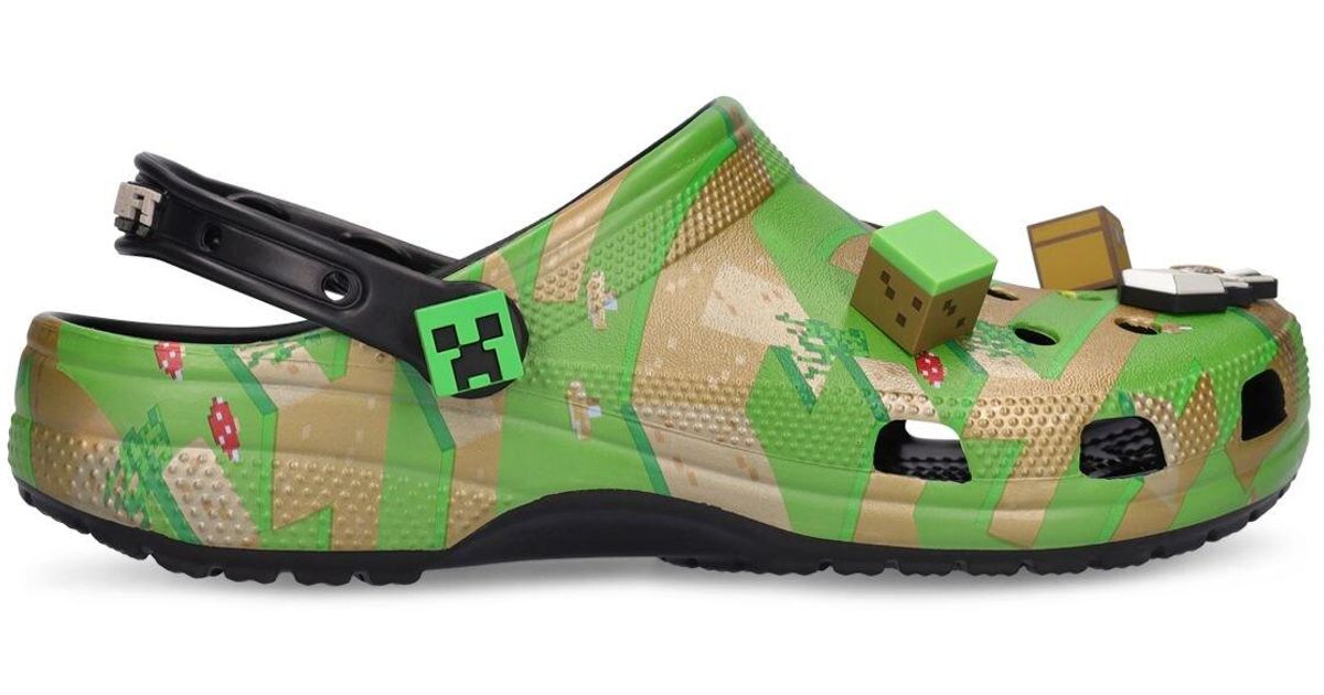 Crocs™ Classic Elevated Minecraft Clogs in Green for Men | Lyst UK