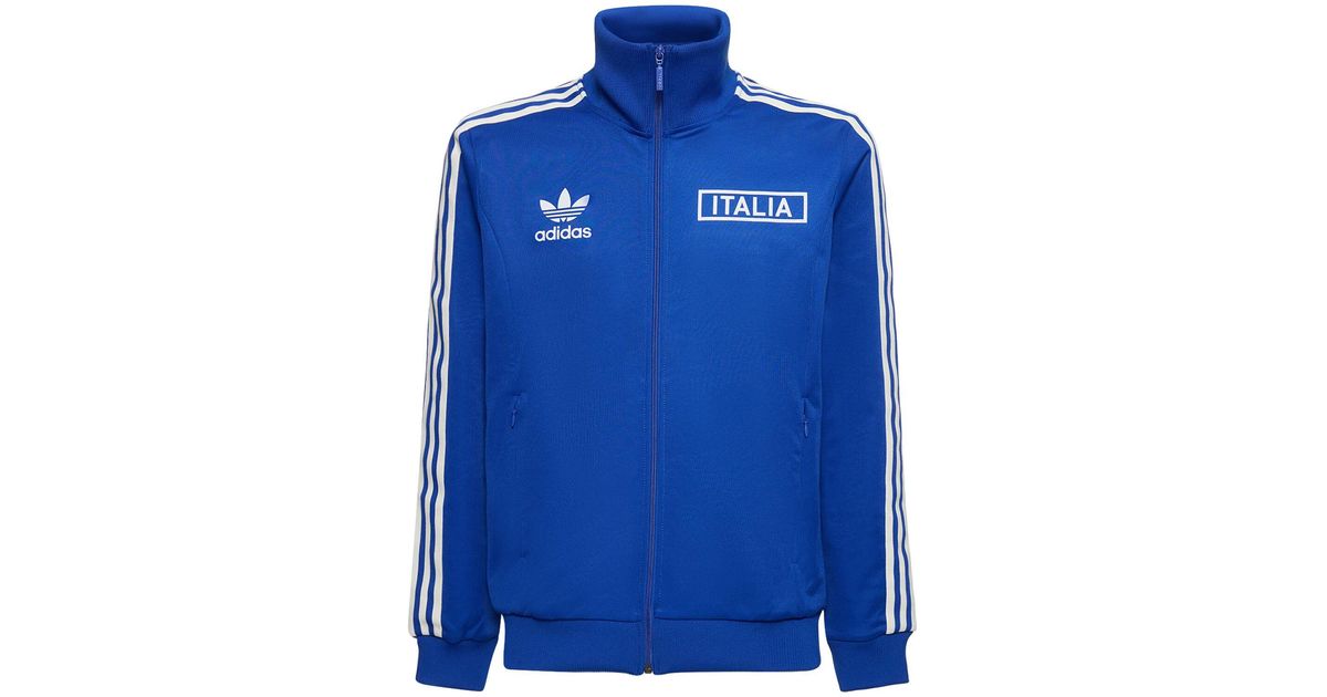 adidas Originals Italy Beckenbauer Track Top in Blue for Men | Lyst UK