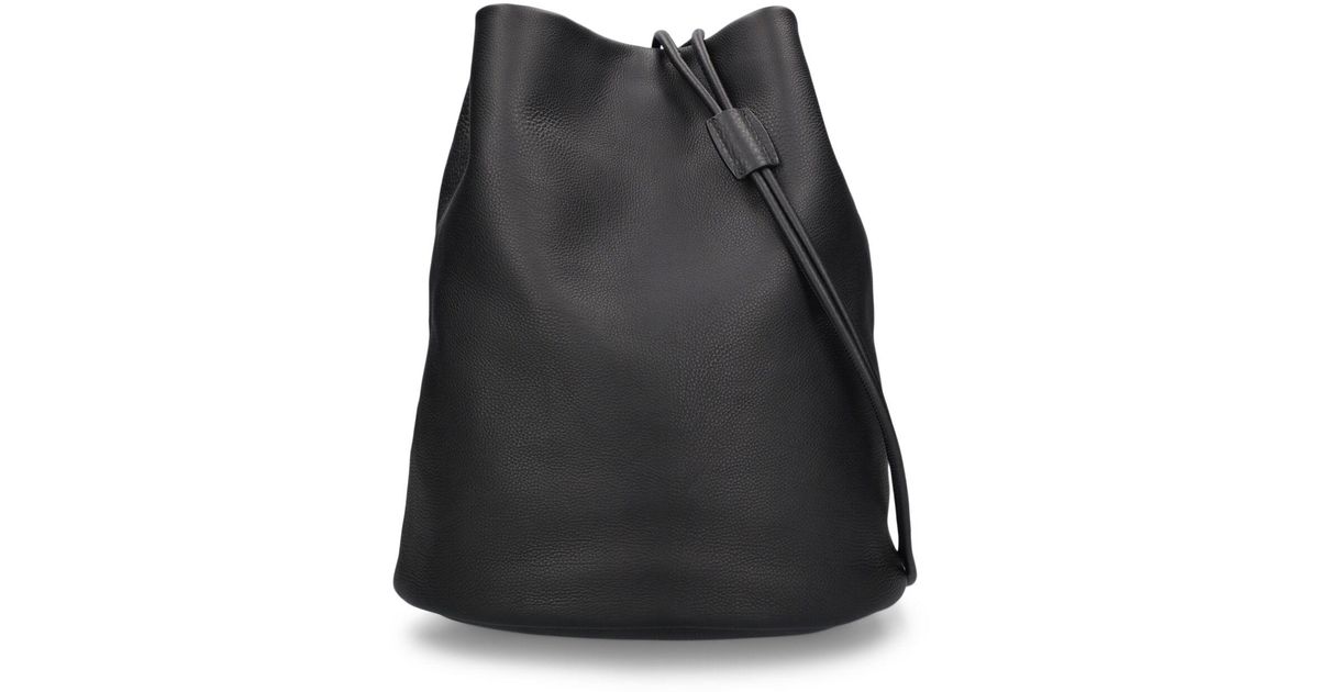 The Row Joe Leather Backpack in Black | Lyst