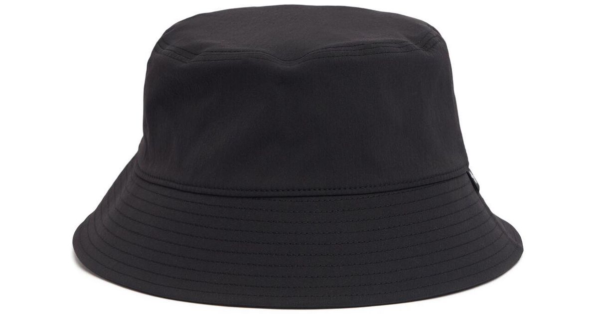 Goldwin Windstopper Gore-tex Bucket Hat in Black for Men | Lyst
