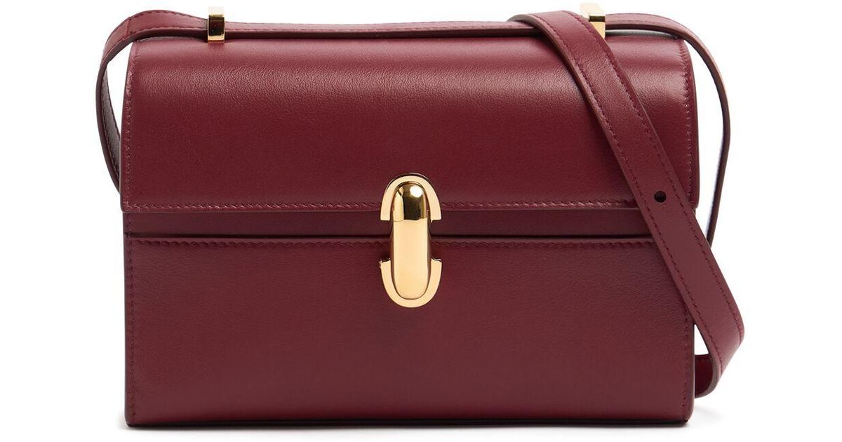 SAVETTE The Symmetry 19 Leather Shoulder Bag in Purple | Lyst