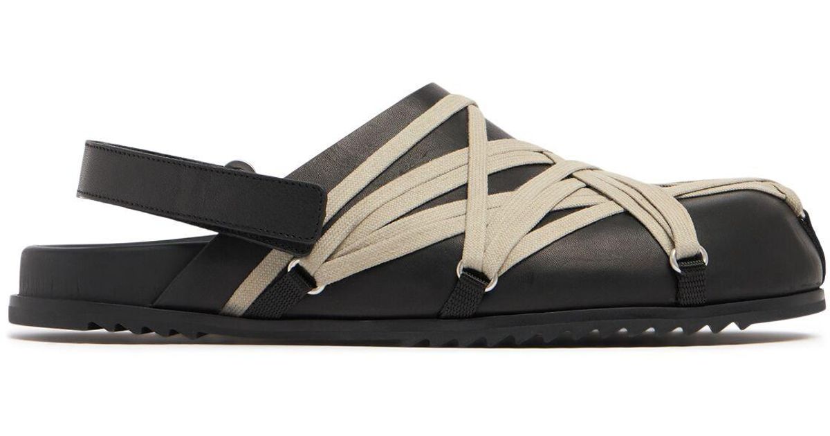 Rick Owens Megalaced Mules in Black for Men | Lyst