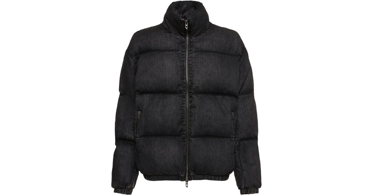 DIESEL W-Mons Puffer Jacket in Black for Men | Lyst