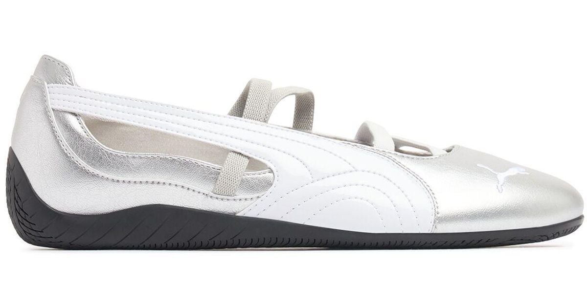 PUMA Speedcat Ballet Metallic Sneakers in White | Lyst