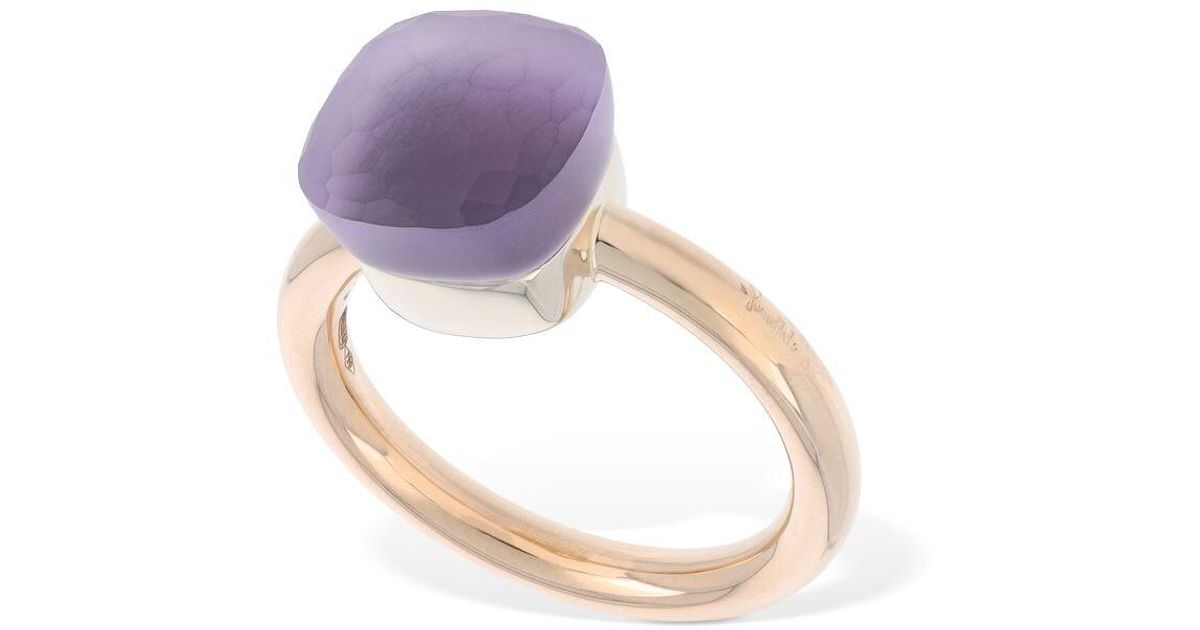 Pomellato Nudo Classic Gelé 18kt Ring W/ Amethyst in Amethyst/Gold ... Pomellato Nudo Classic Gelé 18kt Ring W/ Amethyst in Amethyst/Gold ...