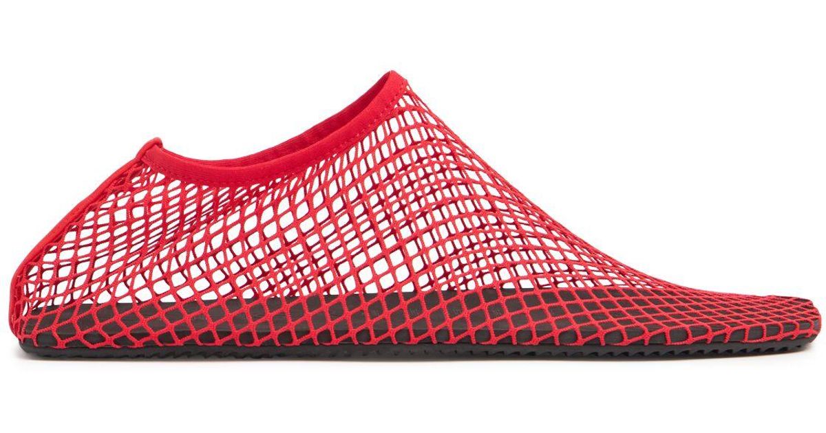 Christopher Esber 5Mm Minette Mesh Scuba Flats in Pink | Lyst