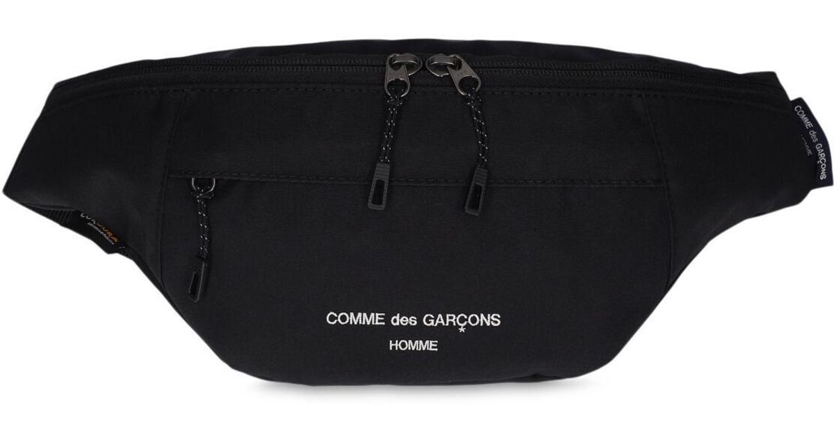 Comme des Garçons Cordura Cdg Homme Logo Belt Bag in Black for Men | Lyst