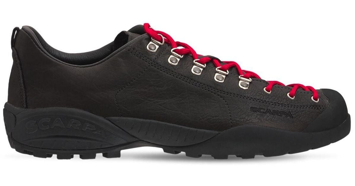 SCARPA Mojito Rock Leather Vibram Sneakers in Black for Men | Lyst UK