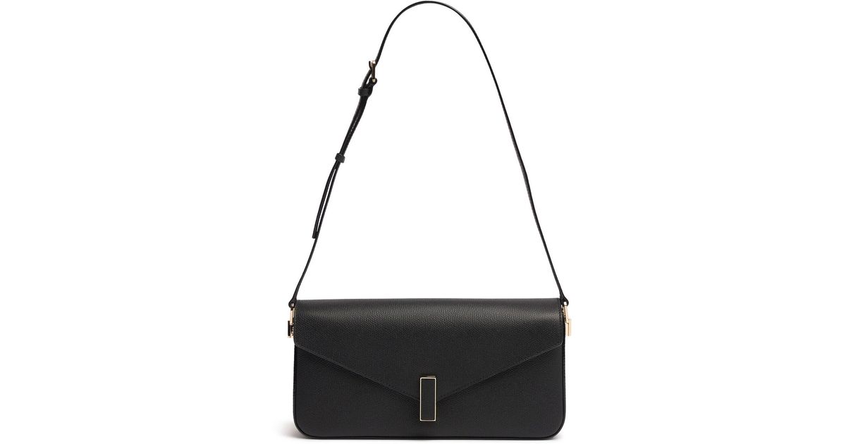 Valextra Iside Leather Shoulder Bag Unique in Black | Lyst