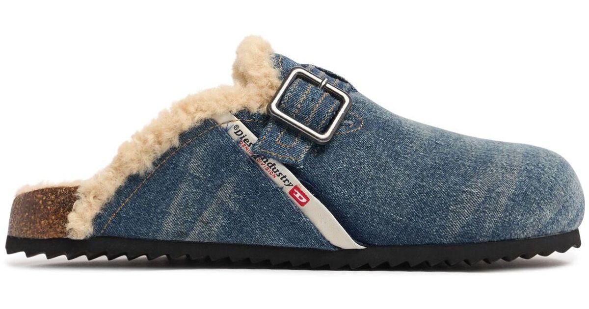 DIESEL Slides D-Woodstock in Blue for Men | Lyst