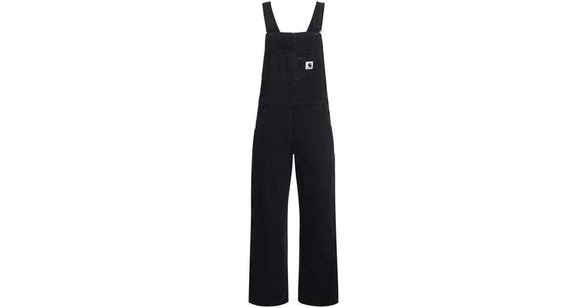 Carhartt Wip Bib Double Knee Overalls In Blue Lyst