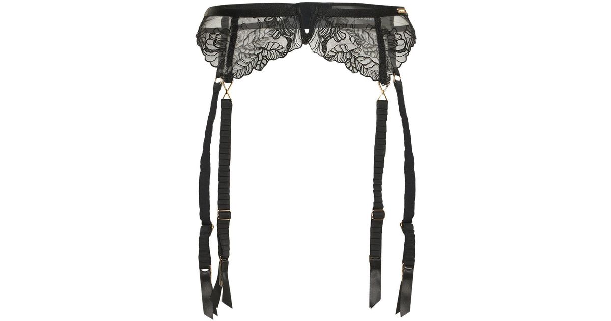 Bluebella Mirabel Lace Suspender Belt In Black Lyst