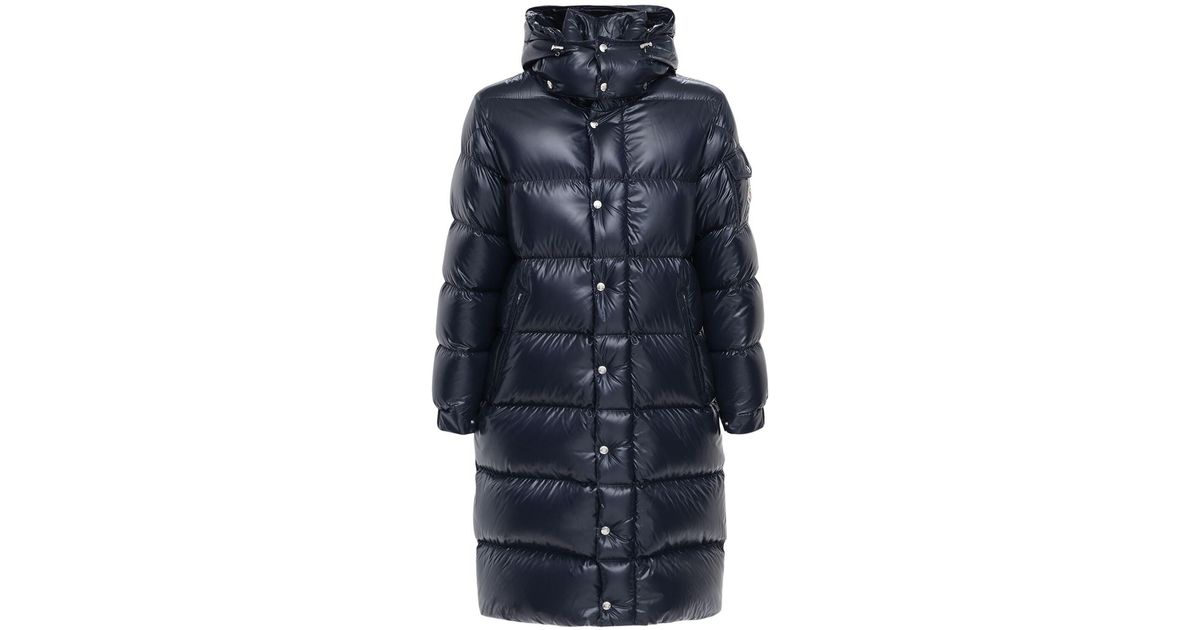 Moncler Hanoverian Lacque Long Down Parka in Blue for Men | Lyst