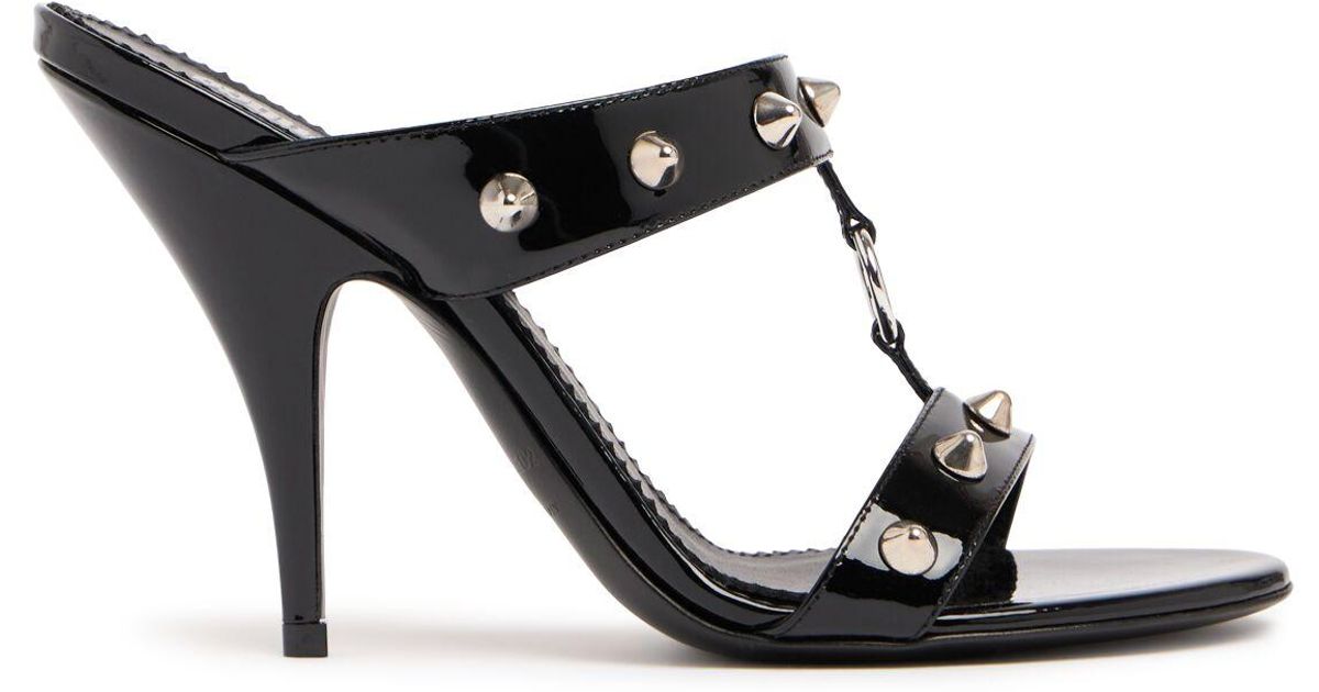 DSquared² 100mm Gothic Patent Leather Mules in Black | Lyst