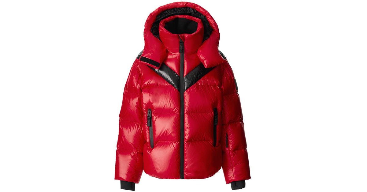 Mackage Chilli Lustrous Down Ski Jacket For Kids -14 Years) in Red | Lyst