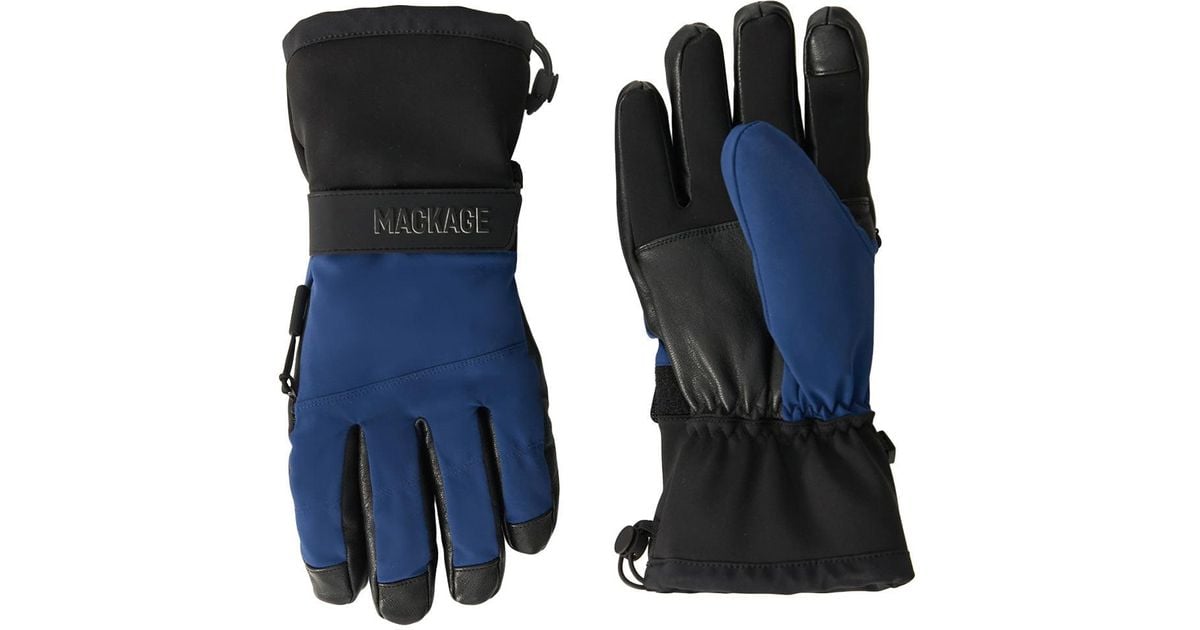Mackage Swyft 2-Layer Technical Ski Gloves in Blue for Men | Lyst