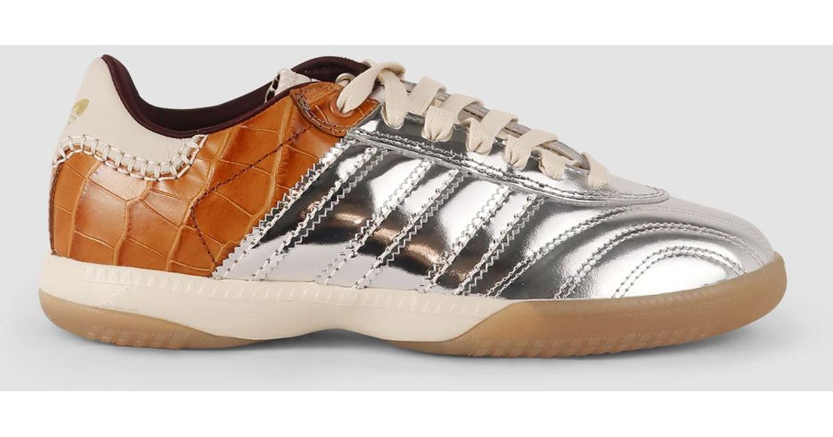 adidas Samba Metallic Sneakers in White for Men | Lyst