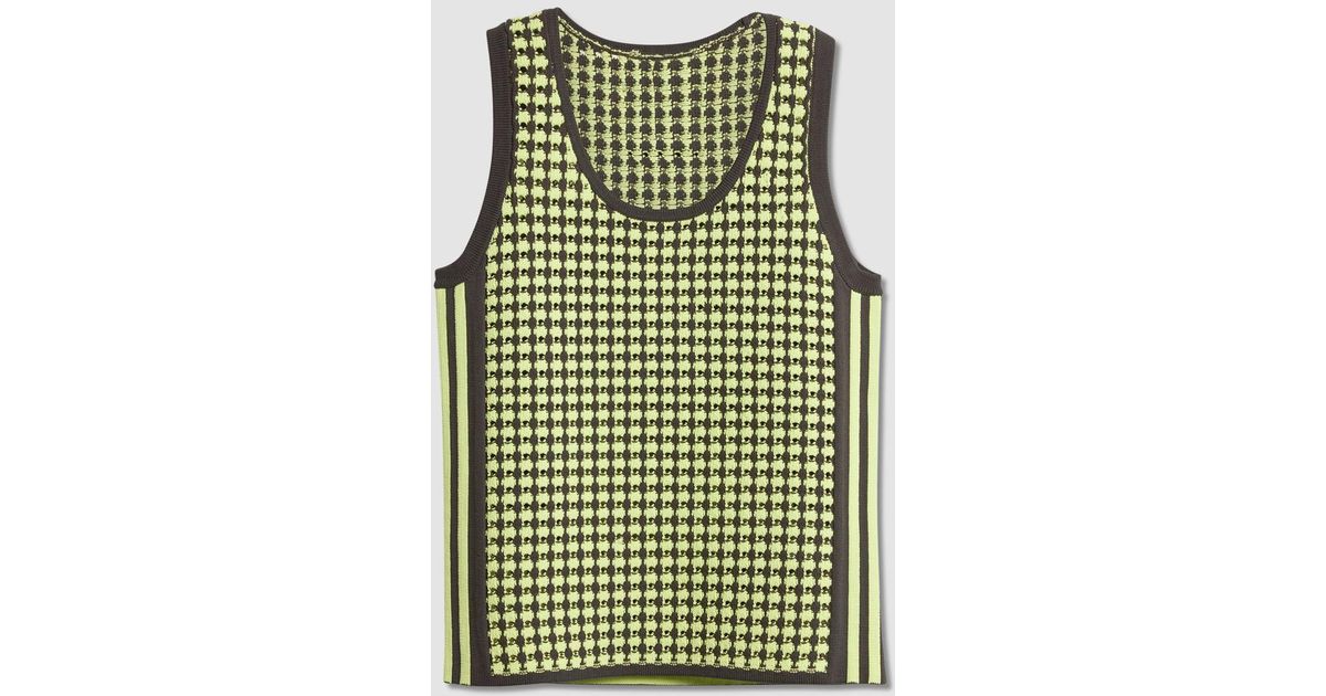 adidas Wb Crochet Vest in Green | Lyst