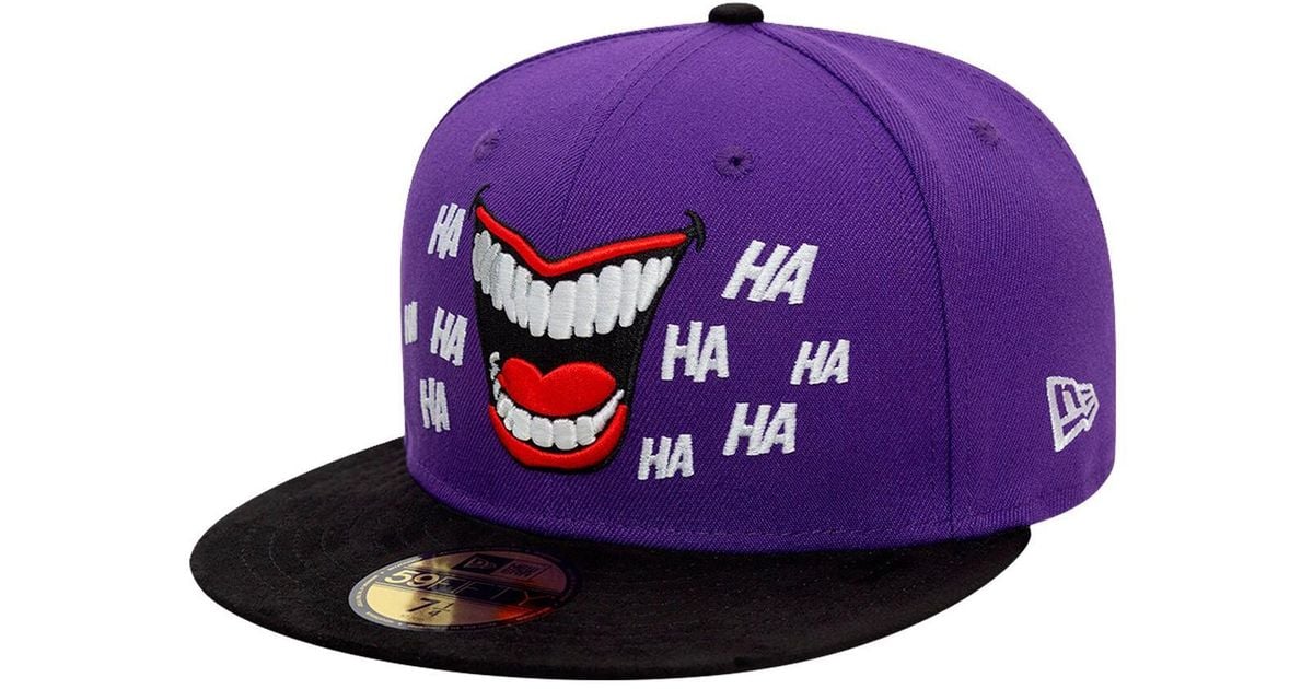 KTZ Joker Laugh Out Loud 59fifty Fitted Hat in Purple for Men | Lyst