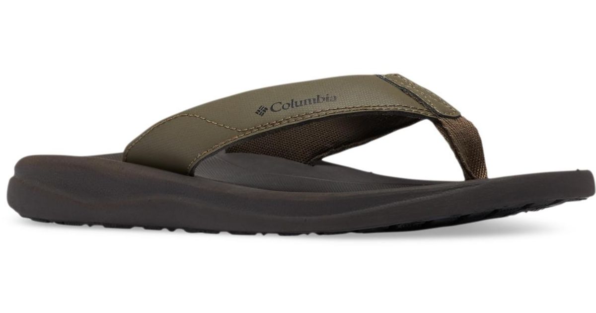 Columbia Flip-flop Sandal in Brown for Men | Lyst