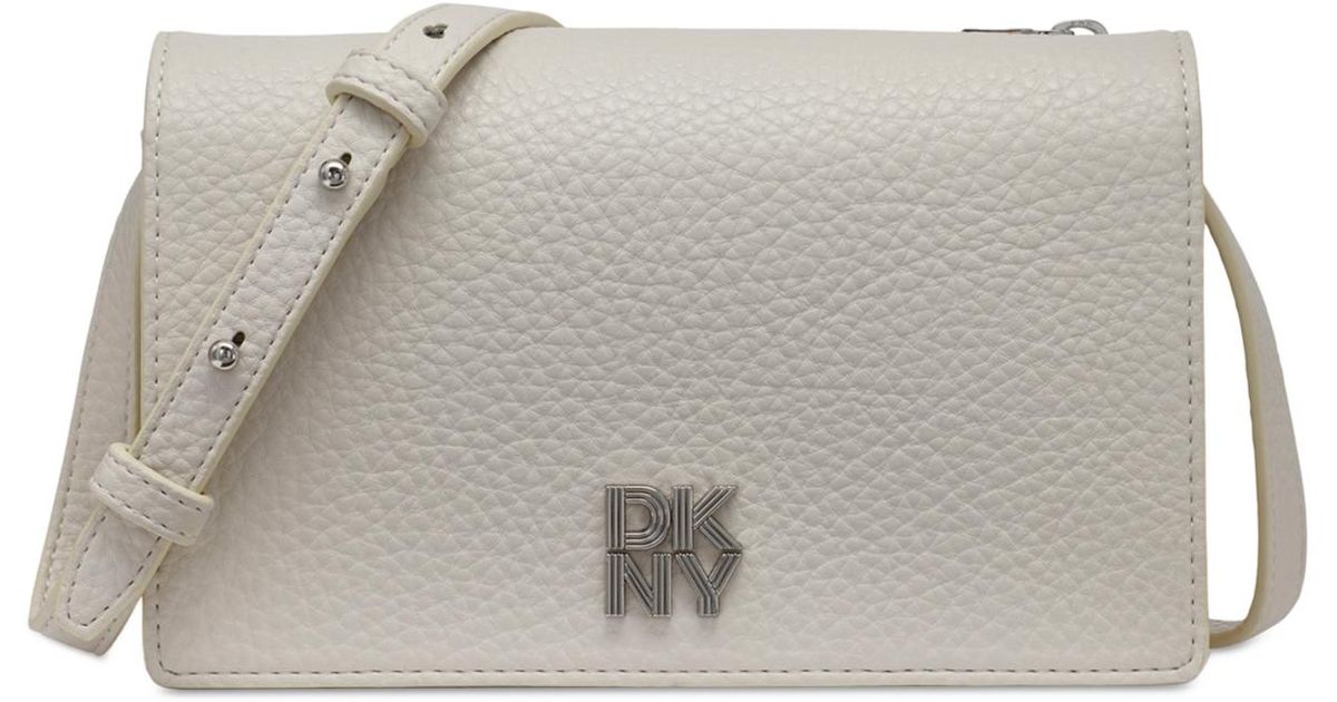 DKNY Etta Mini Wallet On A String in Gray | Lyst