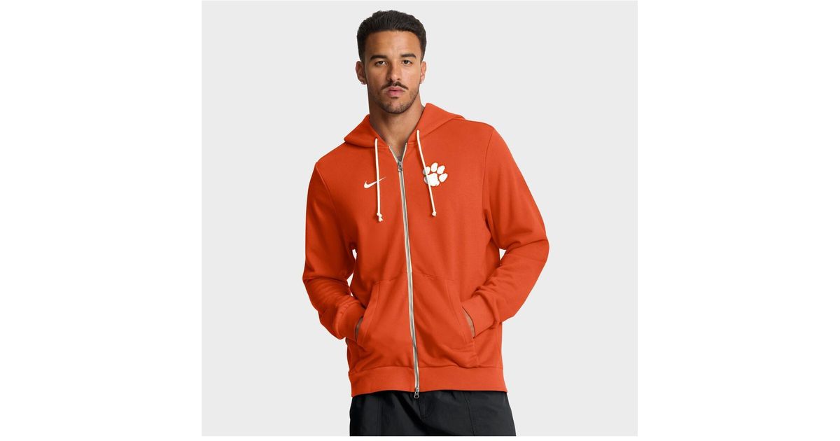 Nike Clemson Tigers 2025 Sideline Standard Issue Dri-fit Full-zip ...