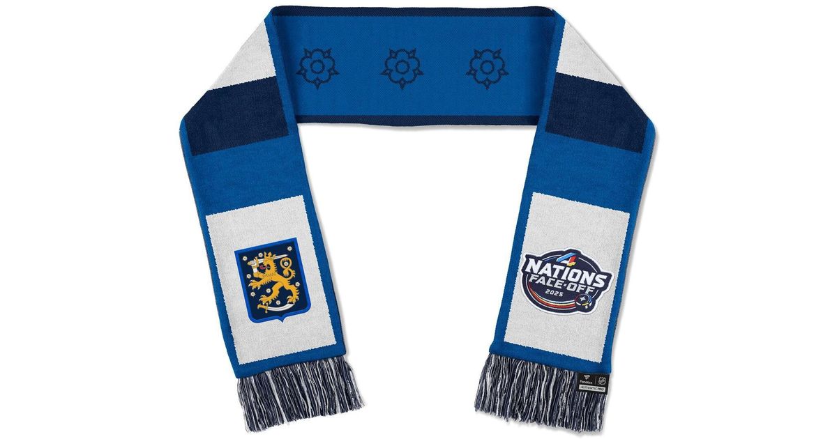 Fanatics Finland 2025 4 Nations Face-off Team Scarf in Blue for Men | Lyst