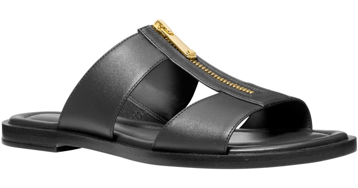 Michael Kors Berkley Flat Heel Sandals in Brown | Lyst