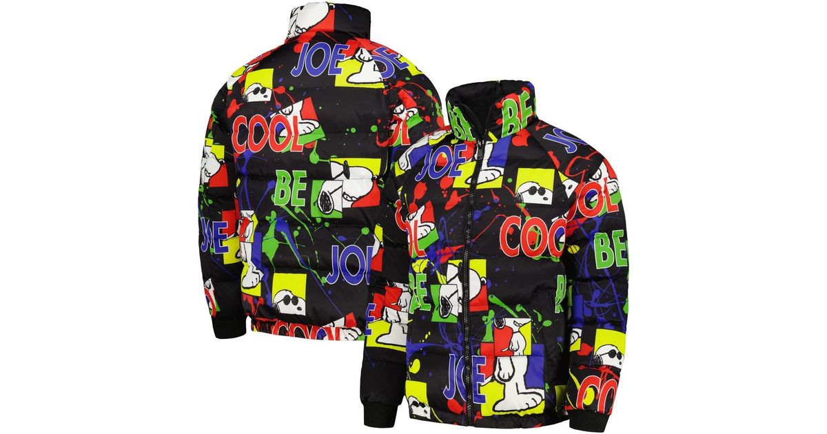 FREEZE MAX Peanuts Joe Cool Raglan Full-zip Puffer Jacket in Black for ...