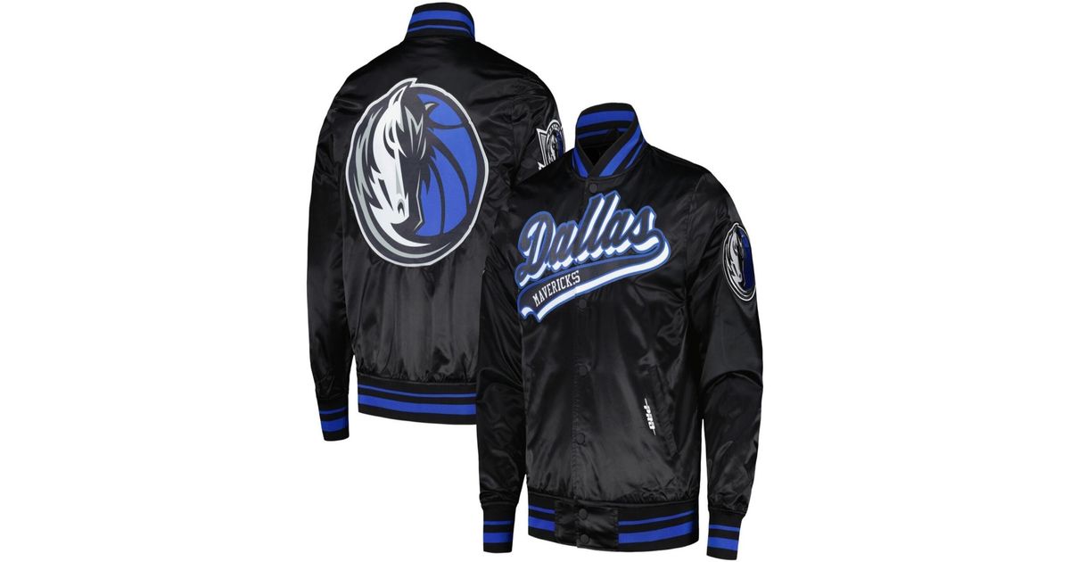 Pro Standard Dallas Mavericks Script Tail Full-snap Satin Varsity ...