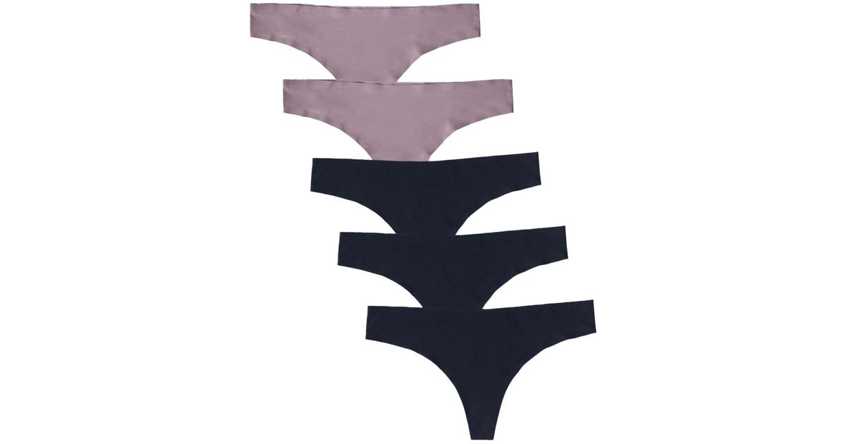 Ingrid And Isabel Maternity Thong 5 Pack In Blue Lyst
