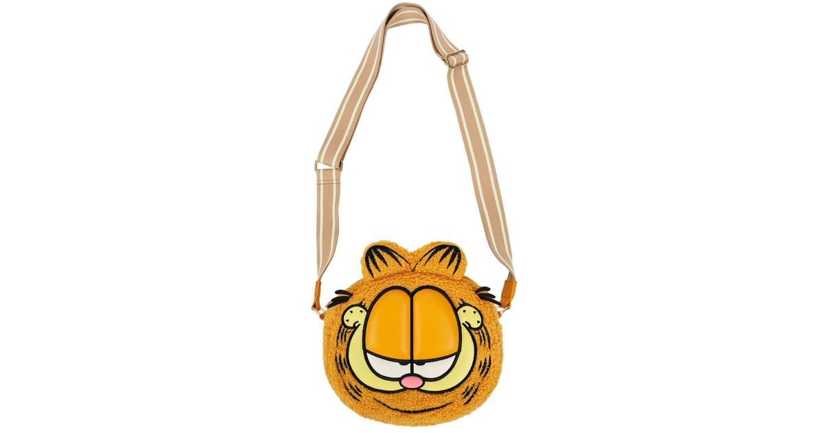 Garfield 3d Character Plush Crossbody Bag in Metallic | Lyst