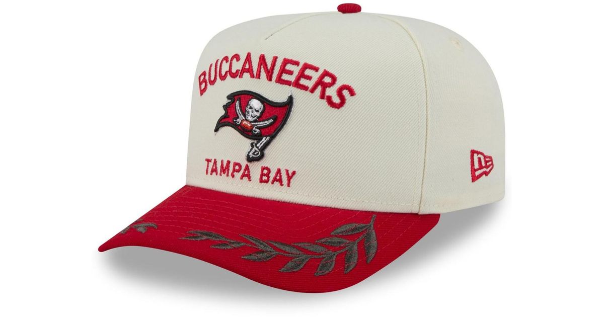 KTZ Cream/red Tampa Bay Buccaneers 2025 Nfl Draft A-frame 9fifty ...