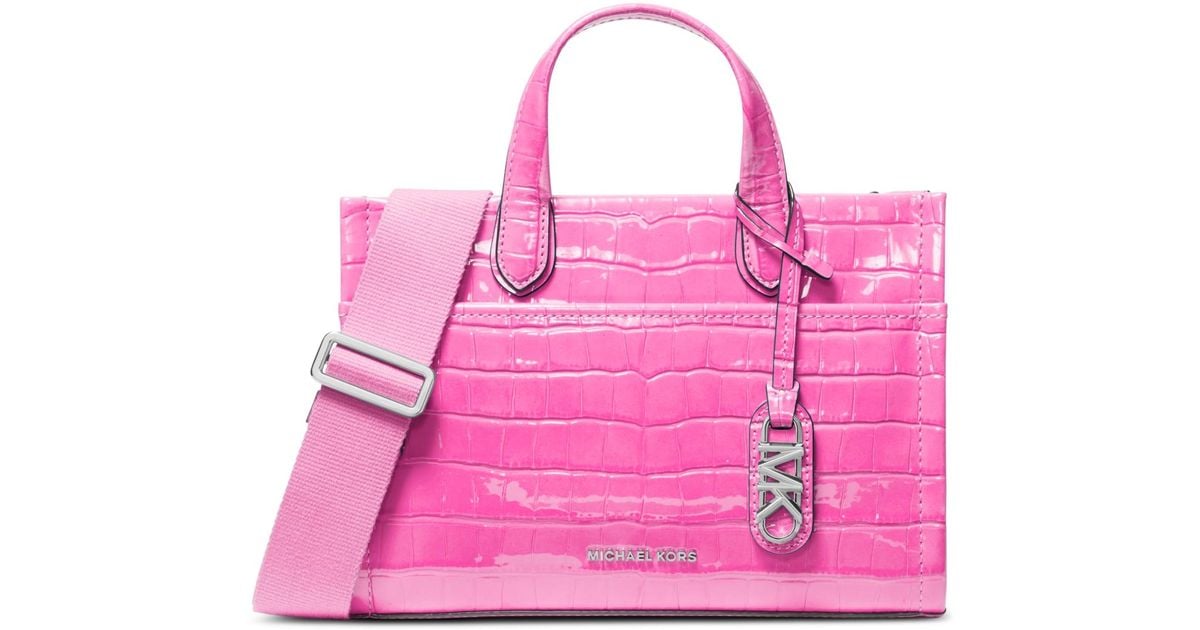 Michael Kors Michael Gigi Small East West Messenger in Pink | Lyst