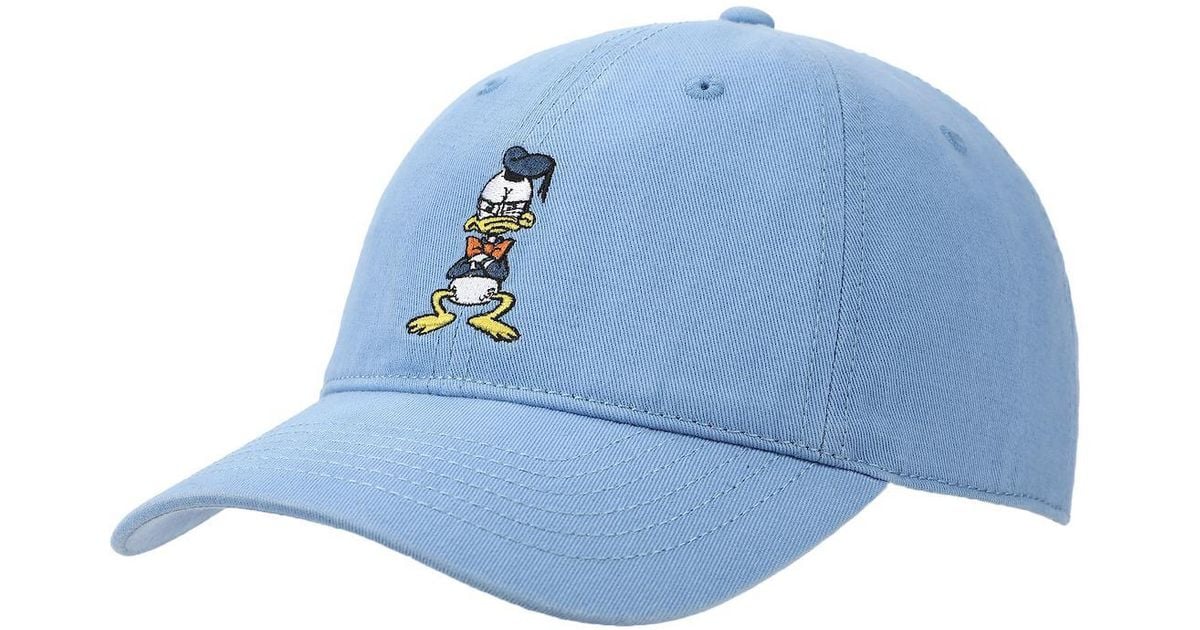 Disney Donald Duck Blue Unstructured Baseball Cap for Men | Lyst