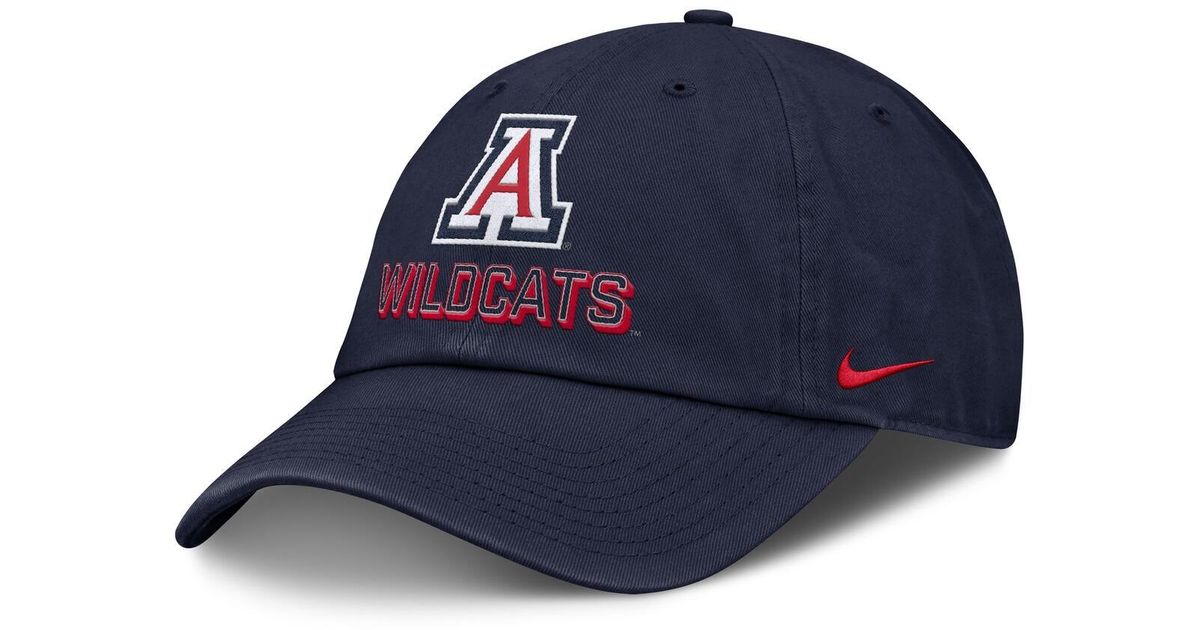 Nike Arizona Wildcats 2025 On-field Club Adjustable Hat in Blue for Men ...