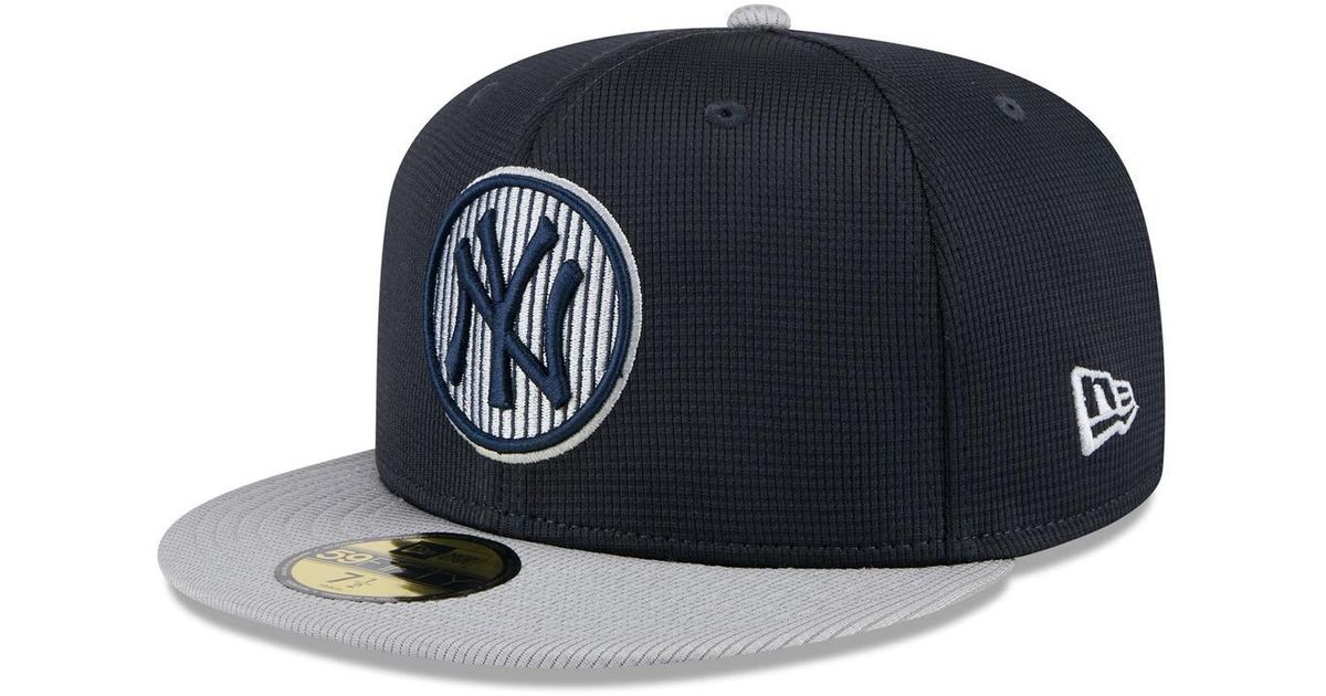 KTZ Gray New York Yankees 2025 Batting Practice 59fifty Fitted Hat in ...